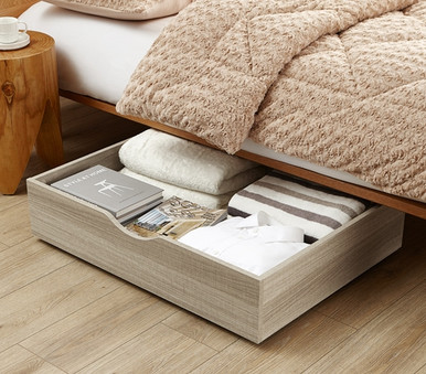 Small Dorm Room Space Saving Underbed Storage Tips - Dorm Shelving Unit ...