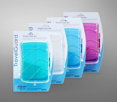Microban Hinged Soap Dish (Available in 4 Colors) Dorm Living Bathroom ...