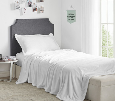 College Sheet Set Super Soft Sheets for Dorm Rooms - White Twin XL ...