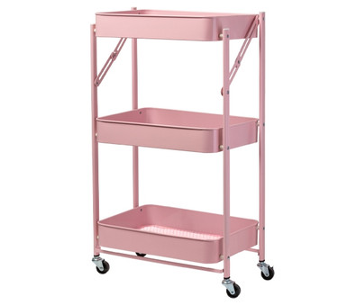 Cute Dorm Room Storage Cart - Dorm 3-Tier Rolling Storage Rack on ...