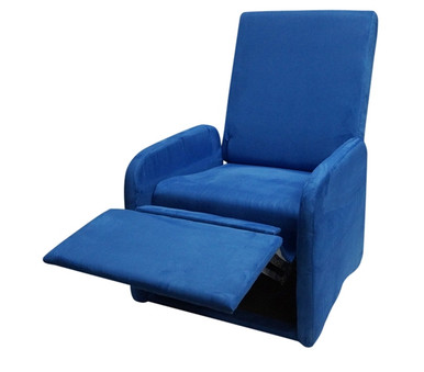 The College Recliner - Real Blue Soft Dorm Seating