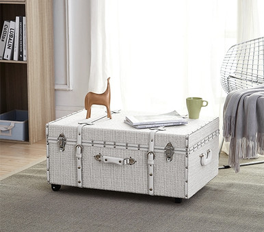 Locking Dorm Trunk Storage Coffee Table for Dorm Space Saving Dorm ...