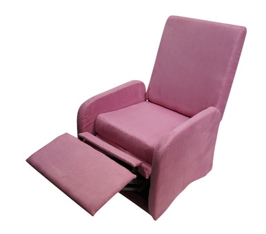 The College Recliner - Baby Pink Soft Dorm Seating