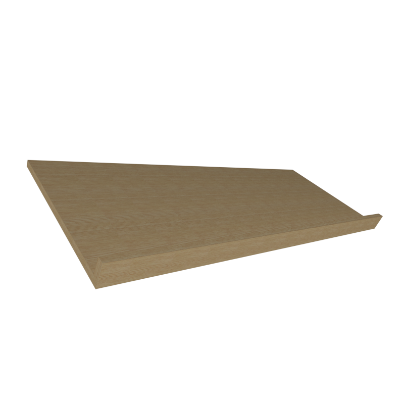 Shelf for Flexi offset sloping 18mm x 450mm x 1200mm w/ front lip ...