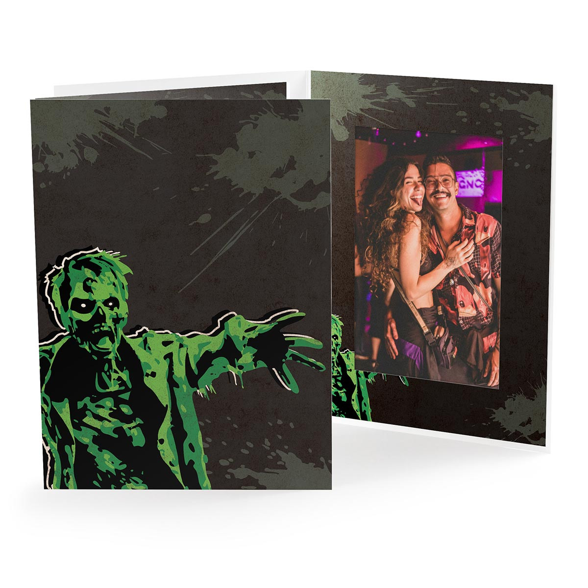 Halloween Zombie Photo Folder for 4x6, 5x7 | Studio Style