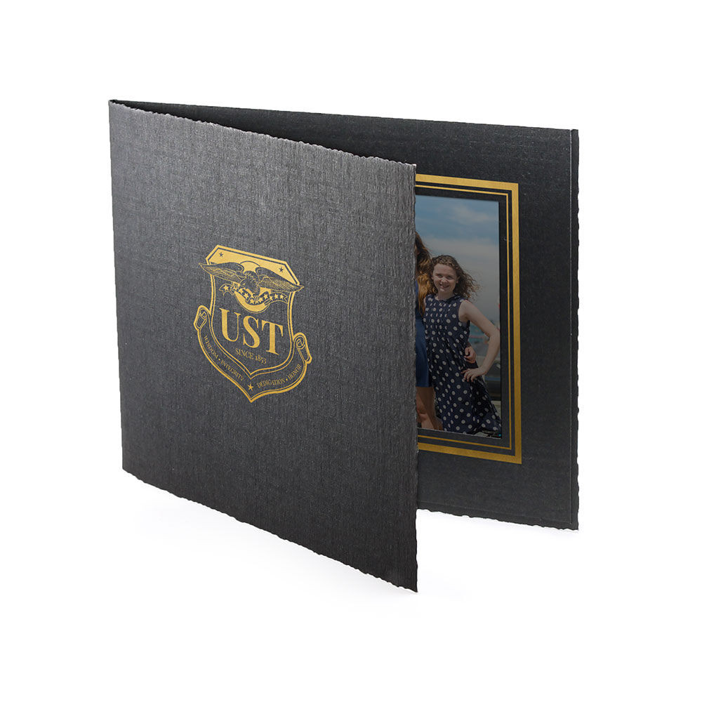 Custom Horizontal Classic Black Portrait Folder | Studio Style