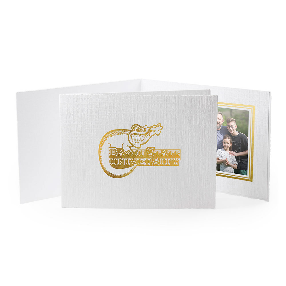 Custom Horizontal Classic White Portrait Folder | Studio Style