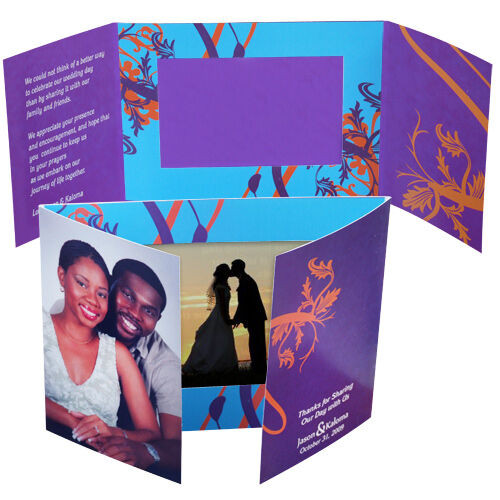 Deluxe Gatefold Custom Photo Folder for 4x6, 5x7 | Studio Style