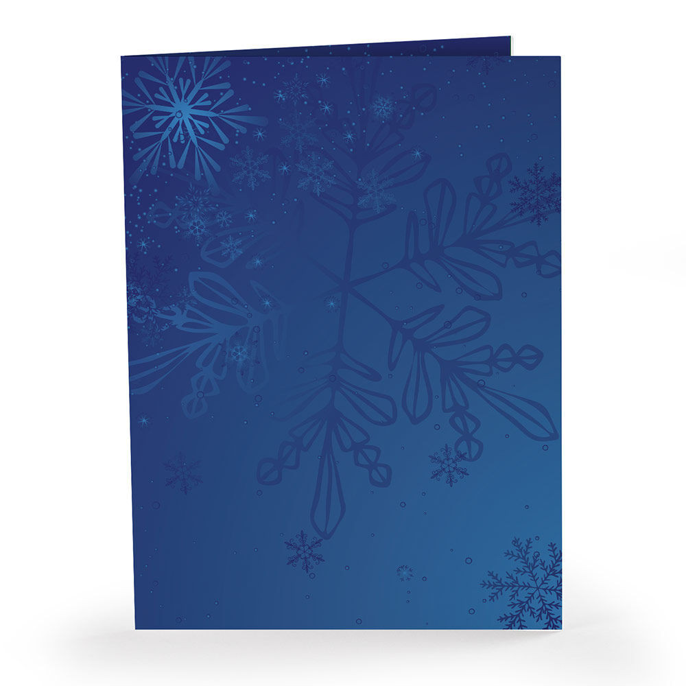 Blue Snowflakes Event Photo Folder for 4x6, 5x7, In Stock! Studio Style