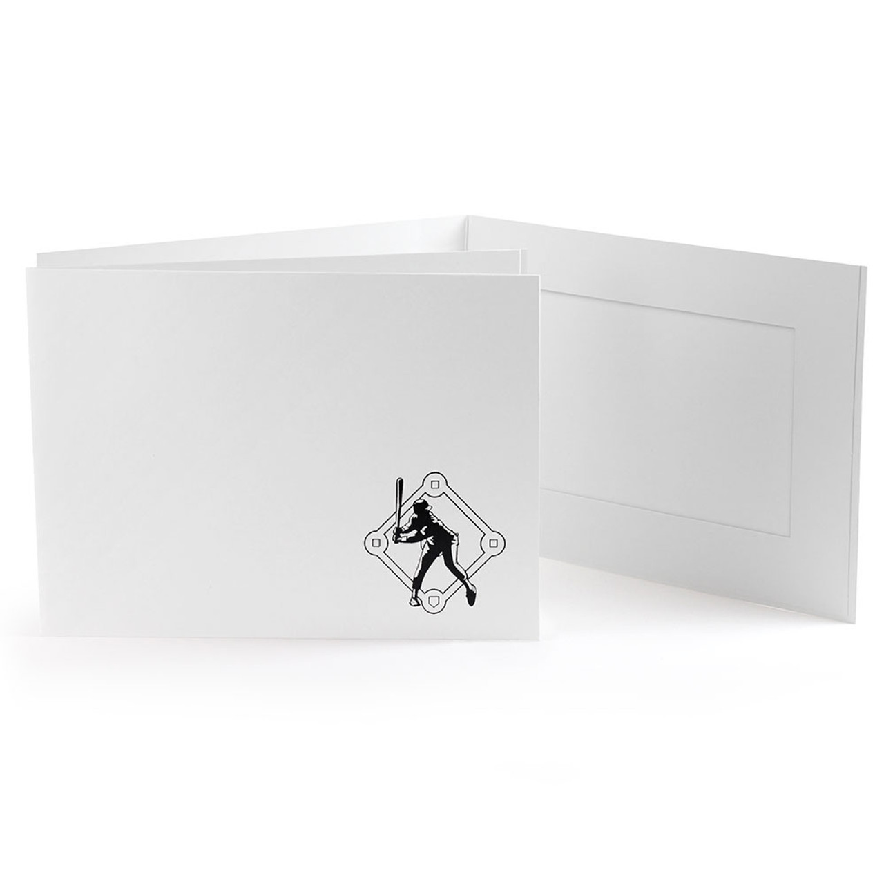 Baseball Portrait Folder With Team Logo | Studio Style