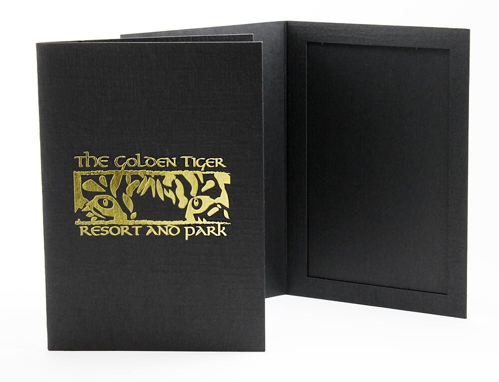 Slip-In Black Photo Folder, Personalized | For 4x6, 5x7, 8x10