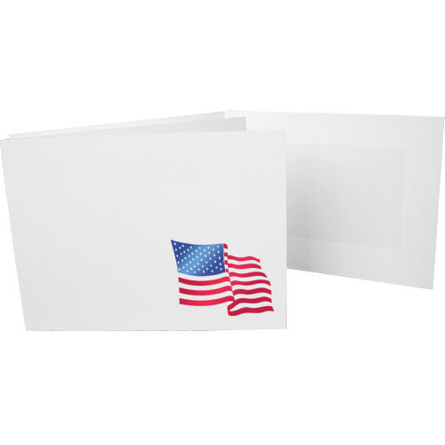 American Flag 4x6 Personalized Photo Folder | Studio Style