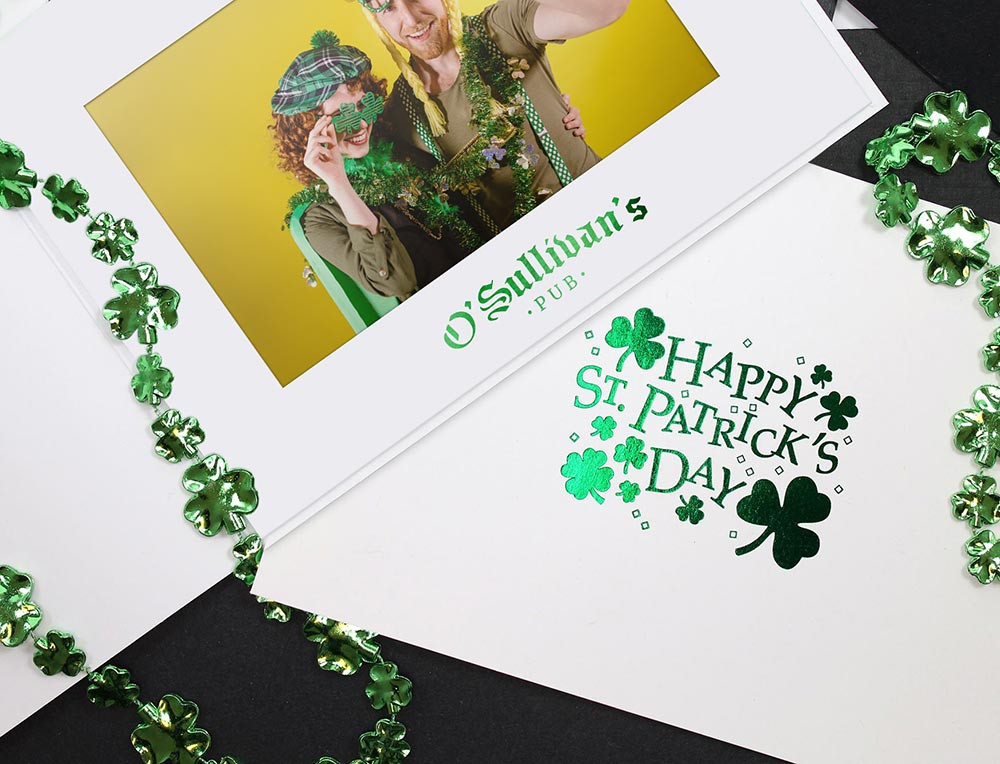 Personalized St. Patrick's Day Photo Folder | Studio Style