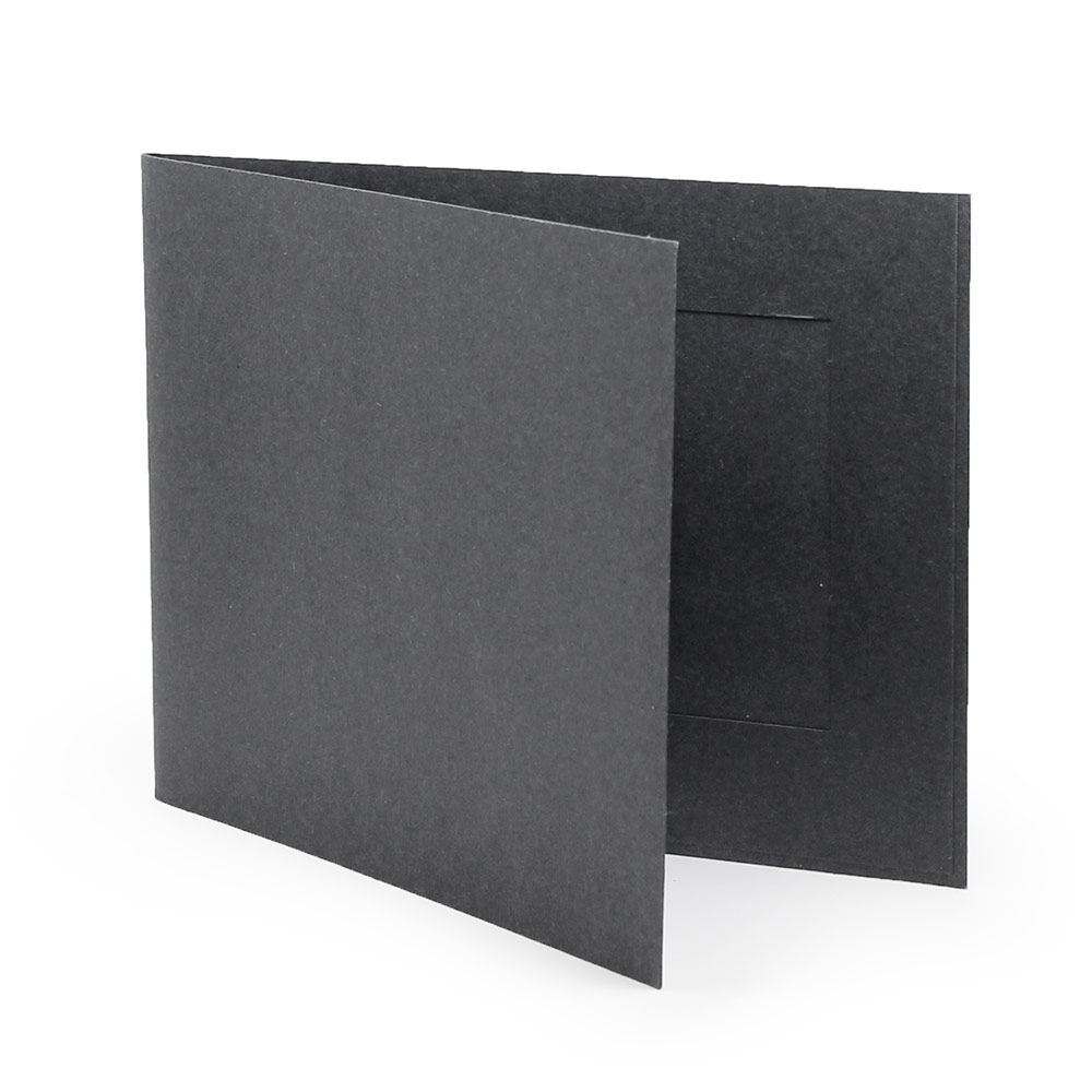 Black Photo Folder for Two 4x6 Event Pictures | Studio Style
