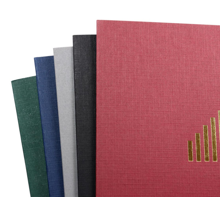 Linen Paper – 9" x 12" Foil Stamped Presentation Folder | Easy Pocket ...