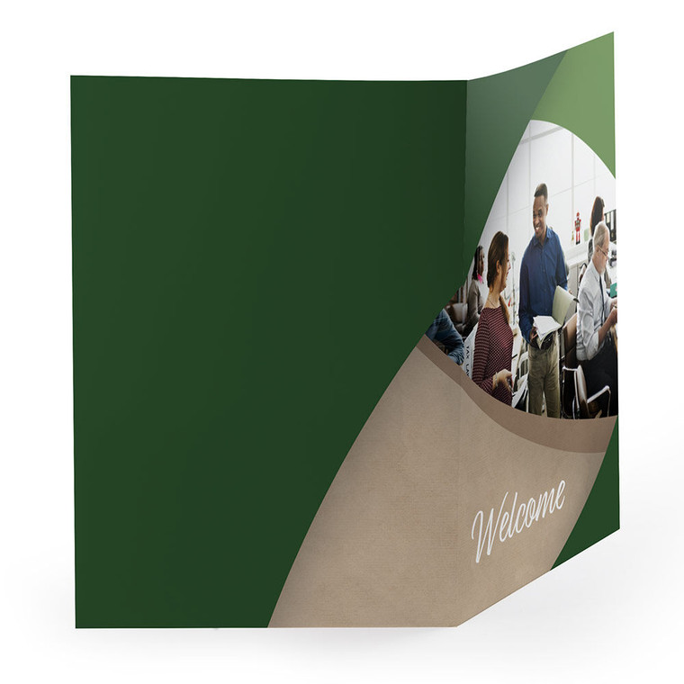 6x9 Mini Welcome Folder with your Logo or Personalization