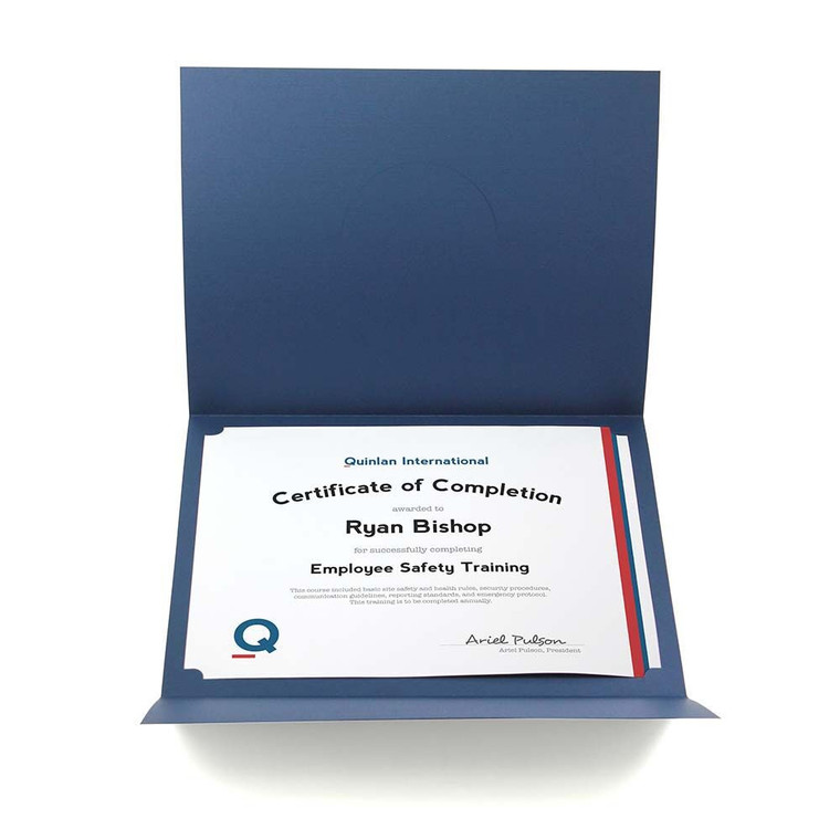 Blank Certificate Folders for 8x10, 8.5x11 | Studio Style