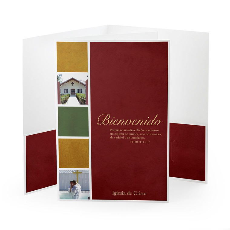 6x9 Church Welcome Folder with Photos | Easy Pocket Folders