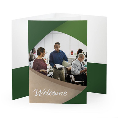 6x9 Mini Welcome Folder with your Logo or Personalization