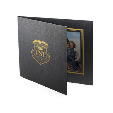 Custom Horizontal Classic Black Portrait Folder | Studio Style