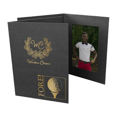 Custom Golf Fore 4x6 Photo Folder With Logo | Studio Style
