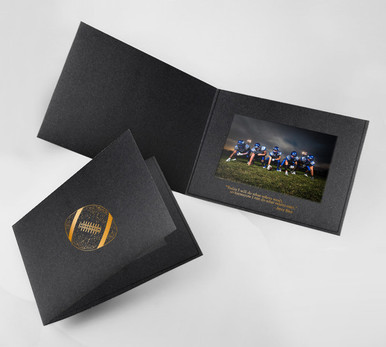 4x6 Football Photo Folder With Mascot | Studio Style