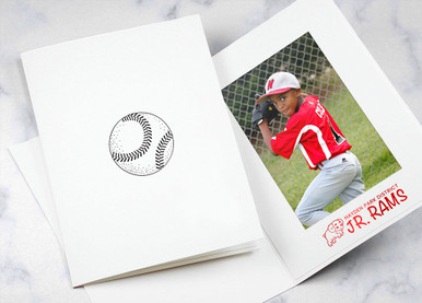 Baseball Photo Folder With Team Logo | Studio Style