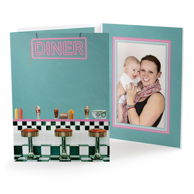 Retro 1950s Diner Themed Photo Folders | Studio Style