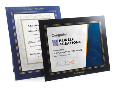 Personalized Deluxe Cardboard Frame for 8.5x11 | Studio Style