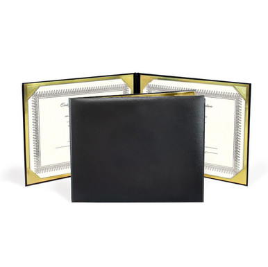 Black Padded 8x10 Photo Folio For Two Inserts | Studio Style
