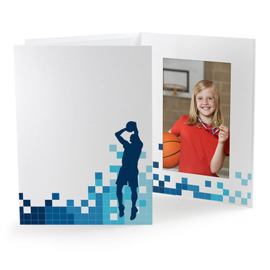 Basketball Player Portrait Folders for 4x6, 5x7 | Studio Style