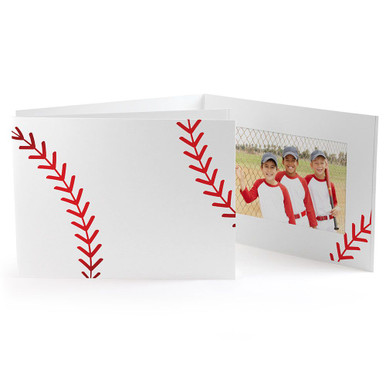 Baseball Photo Folders for 4x6, 5x7 Pictures | Studio Style