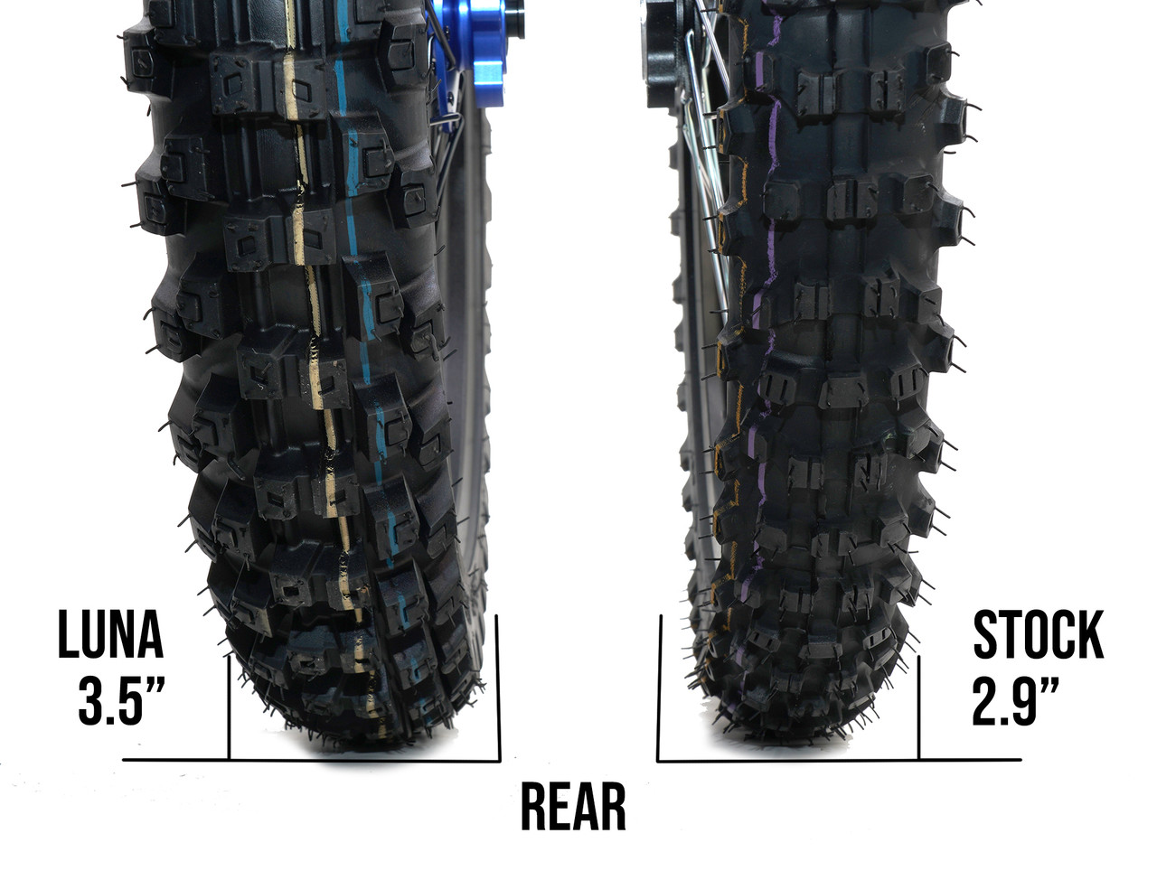 LUNA Deluxe 21 X 18 Wheel Set for Talaria Sting