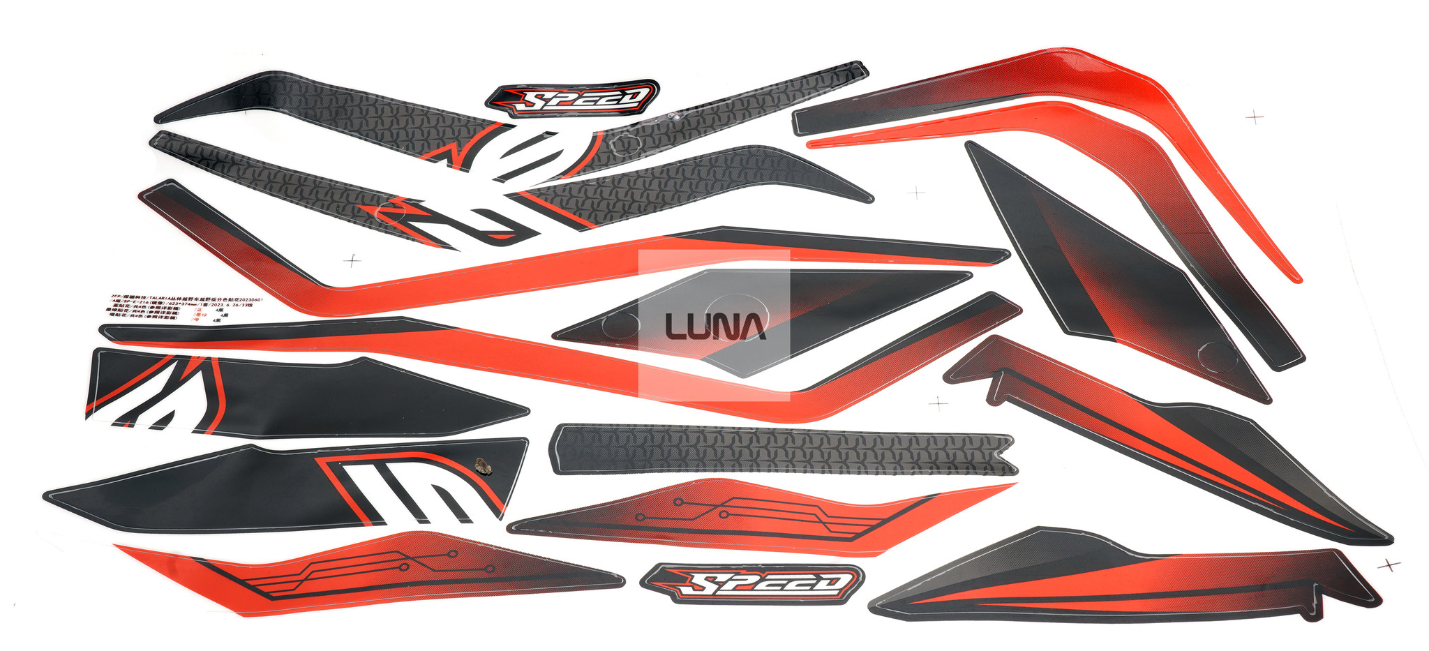 Talaria MX4 Sticker Kit - Luna Cycle