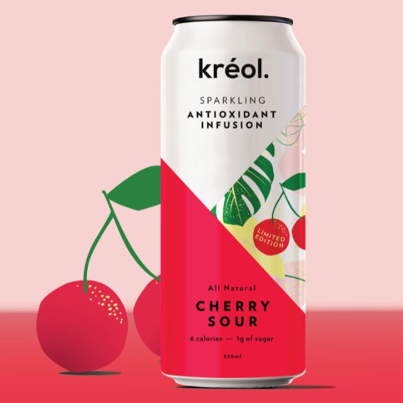 Kreol Antioxidant Sparkling Drink - Cherry Sour Limited edition 330ml ...