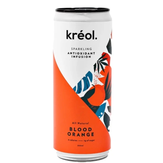 Kreol Blood Orange 330ml - Rawsters