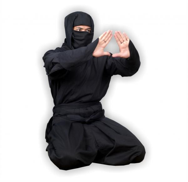 Authentic Shinobi Shozoku - Ninja Uniform w/ Hidden Pockets - Kobudo Mart