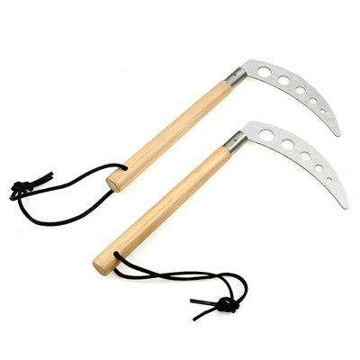 This is our pro kama set. These 10 inch long wooden handles have a ...