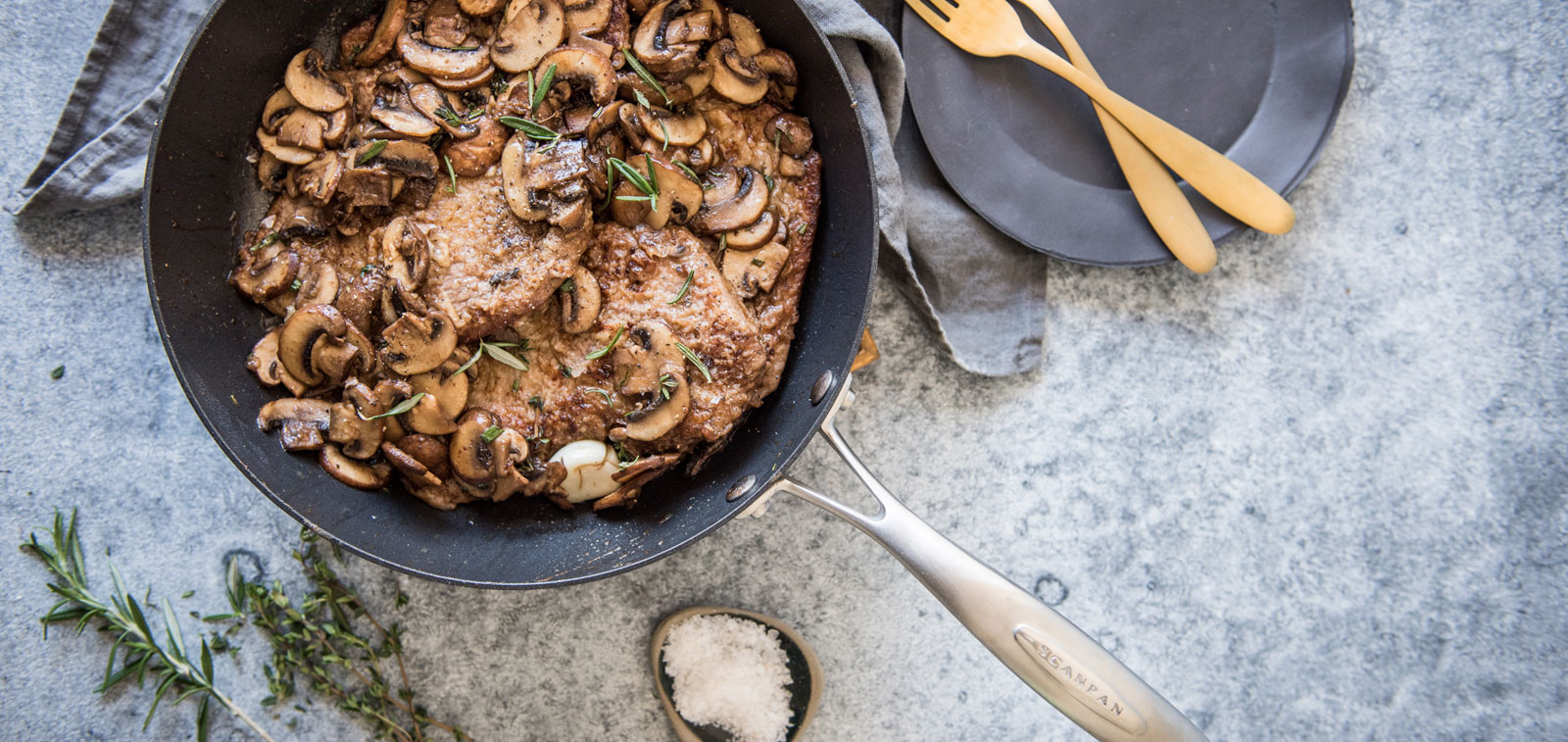 Mushroom Veal Scalloppine - Scanpan Australia