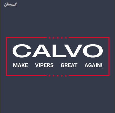 "Make Vipers Great Again" Navy T-Shirt - Calvo Motorsports