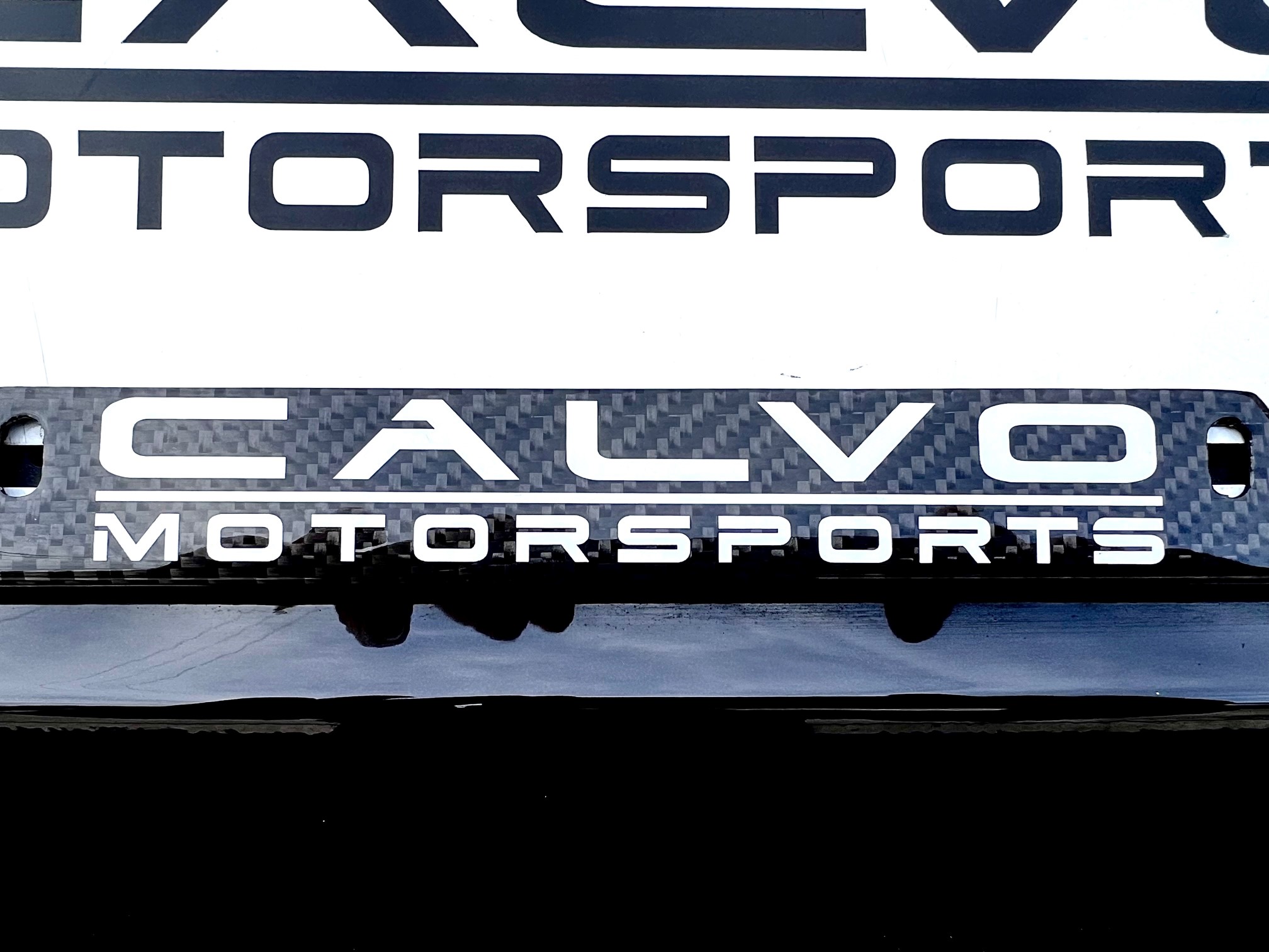 Real Carbon Fiber License Plate Frame