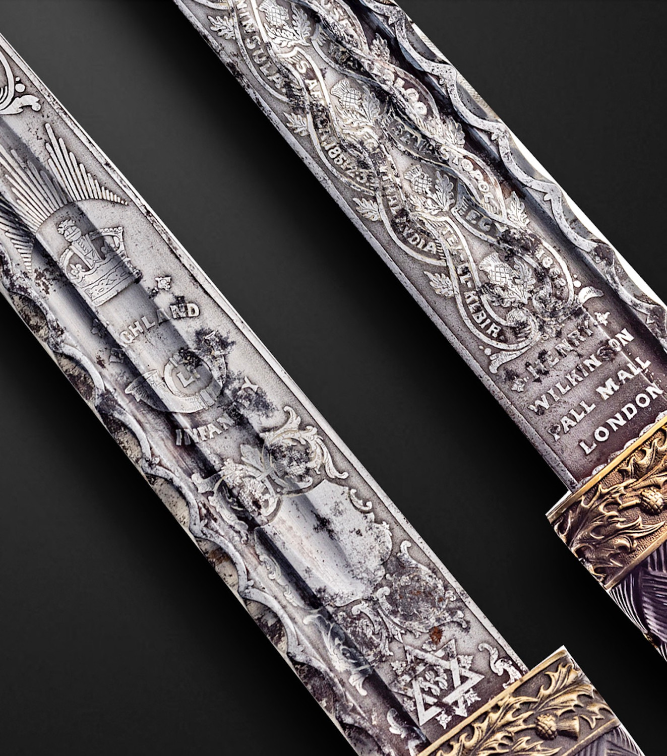 Henry Wilkinson & Co, Victorian Scottish Officer’s Dirk to the 71st ...