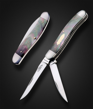 Overeynder, Tom, Serpentine Trapper Prototype, Pearl and Gold Knife ...