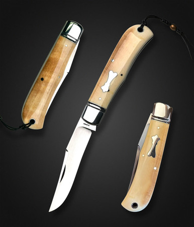 Ploppert, Tom, Back Pocket Slipjoint Folder with Antique Mammoth ...