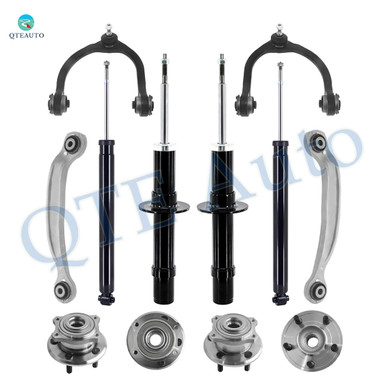 Set of 12 Front Upper Control Arm Ball Joint-Wheel Hub Bearing Assembly ...