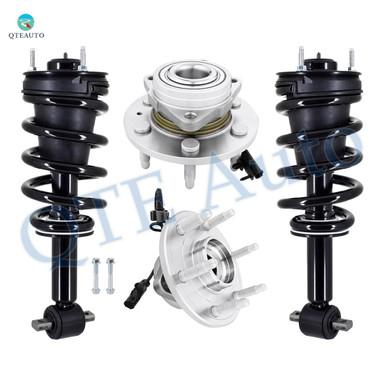 Set of 4 Front Wheel Hub Bearing-Quick Complete Strut For 2007-2014 GMC ...