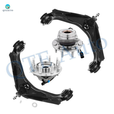 Set of 4 Front Upper Control Arm Ball Joint-Wheel Hub Bearing Assembly ...
