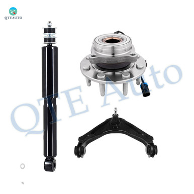 Set of 3 Front Upper Control Arm Ball Joint-Wheel Hub Bearing Assembly ...