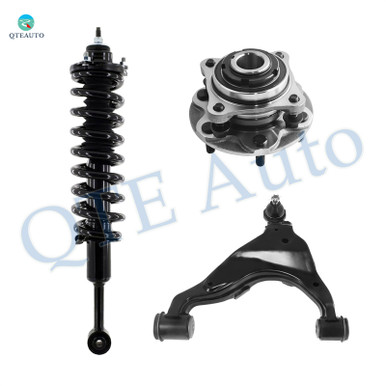 Set of 3 Front Right Lower Control Arm Ball Joint-Wheel Hub Bearing ...