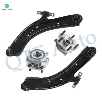 Set of 4 Front Lower Control Arm Ball Joint-Wheel Hub Bearing Assembly ...